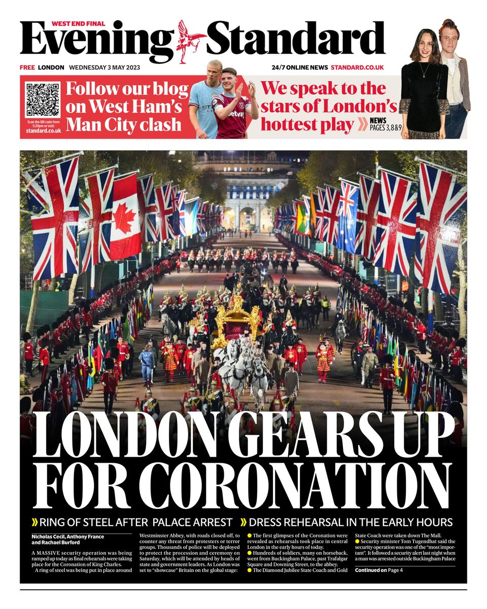 Evening Standard-May 03, 2023 Newspaper - Get your Digital Subscription