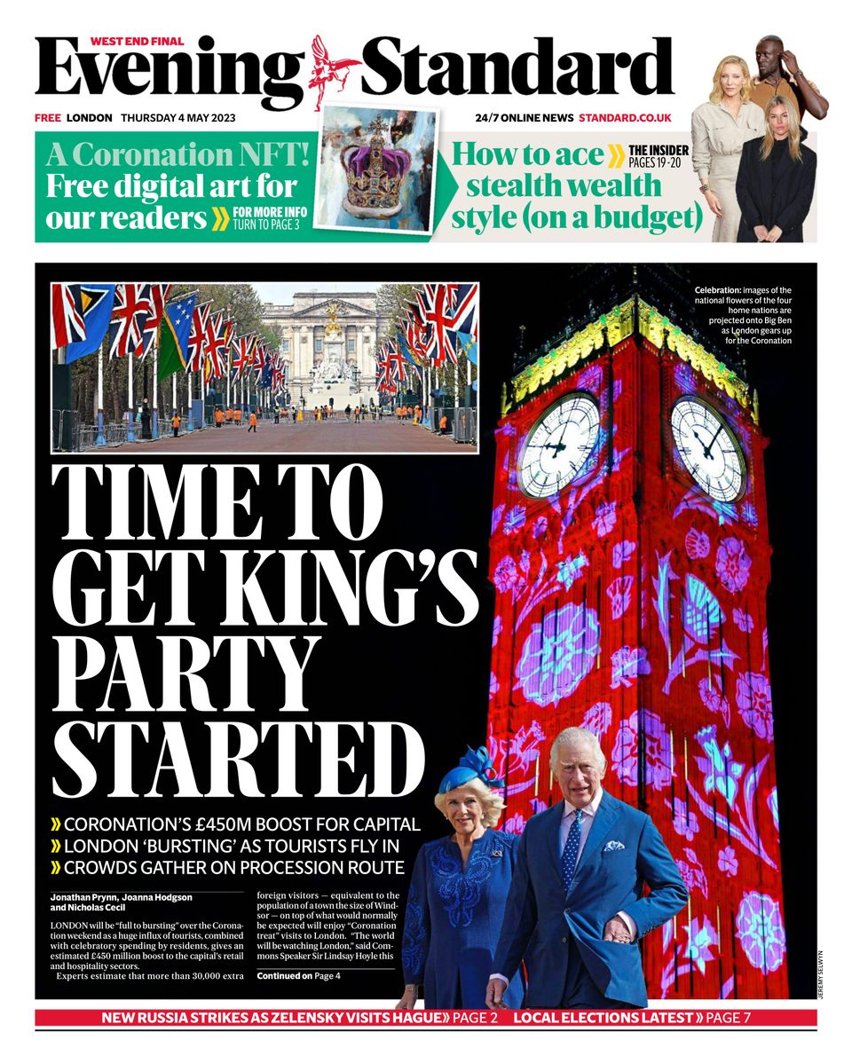 Evening Standard-May 04, 2023 Newspaper - Get your Digital Subscription