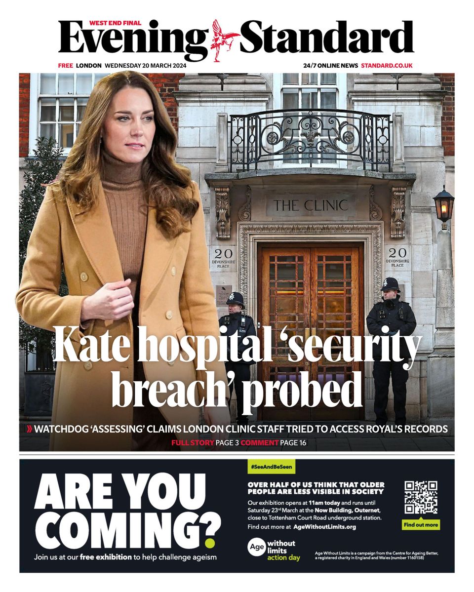 Evening Standard-March 20, 2024 Newspaper - Get your Digital Subscription