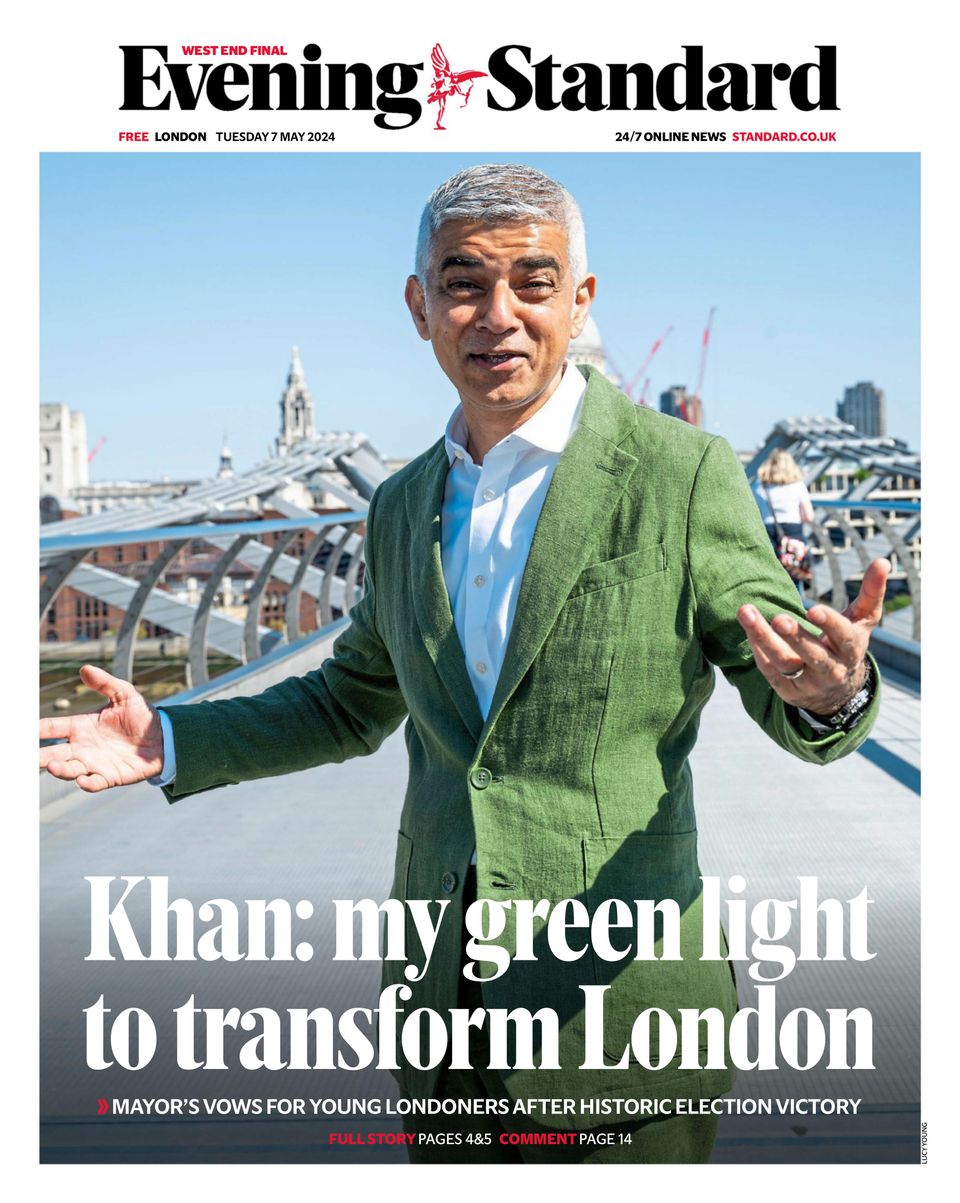 Evening Standard-May 07, 2024 Newspaper - Get your Digital Subscription