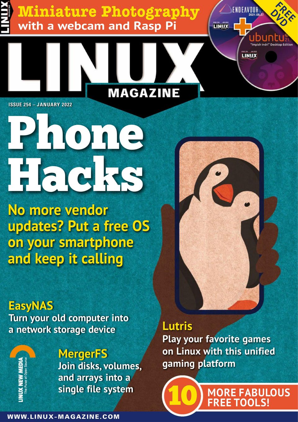 Linux Magazine-#254/January 2022: Phone Hacks Magazine
