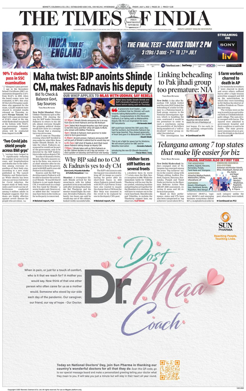 Ada-July 01, 2022 Newspaper - Get your Digital Subscription
