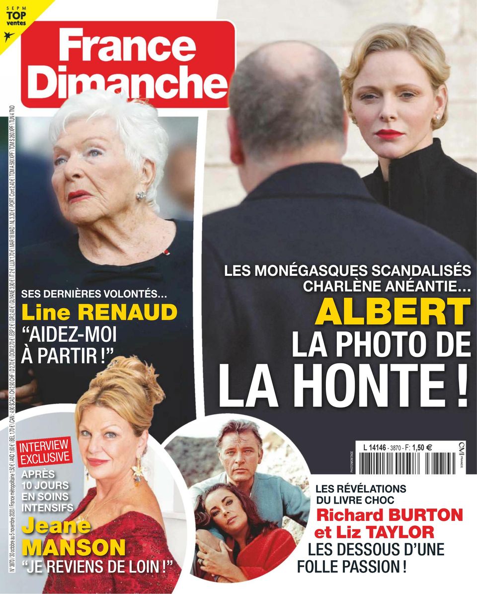 France Dimanche-Issue 3870 Magazine - Get your Digital Subscription