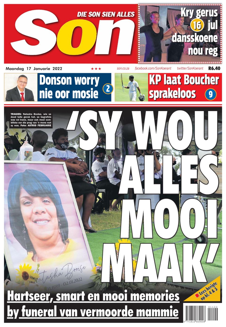 Die Son-January 17, 2022 Newspaper - Get your Digital Subscription