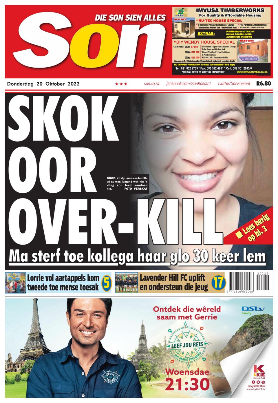 Die Son-October 20, 2022 Newspaper - Get your Digital Subscription