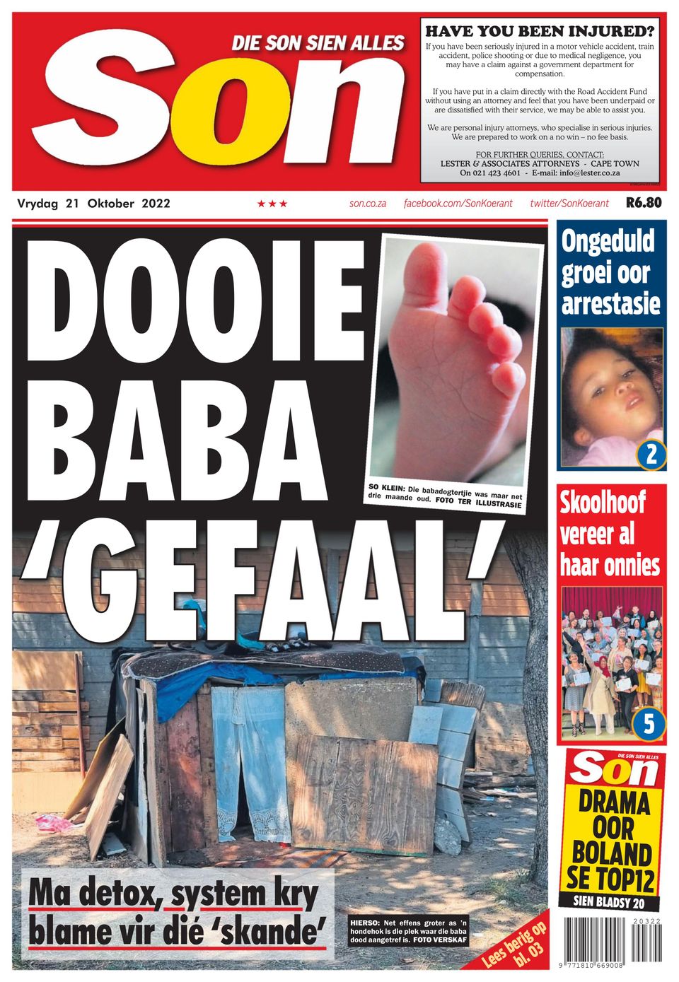 Die Son-October 21, 2022 Newspaper - Get your Digital Subscription