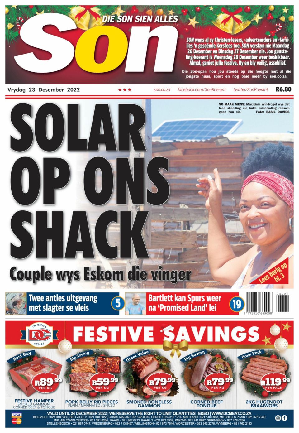 Die Son-December 23, 2022 Newspaper - Get your Digital Subscription