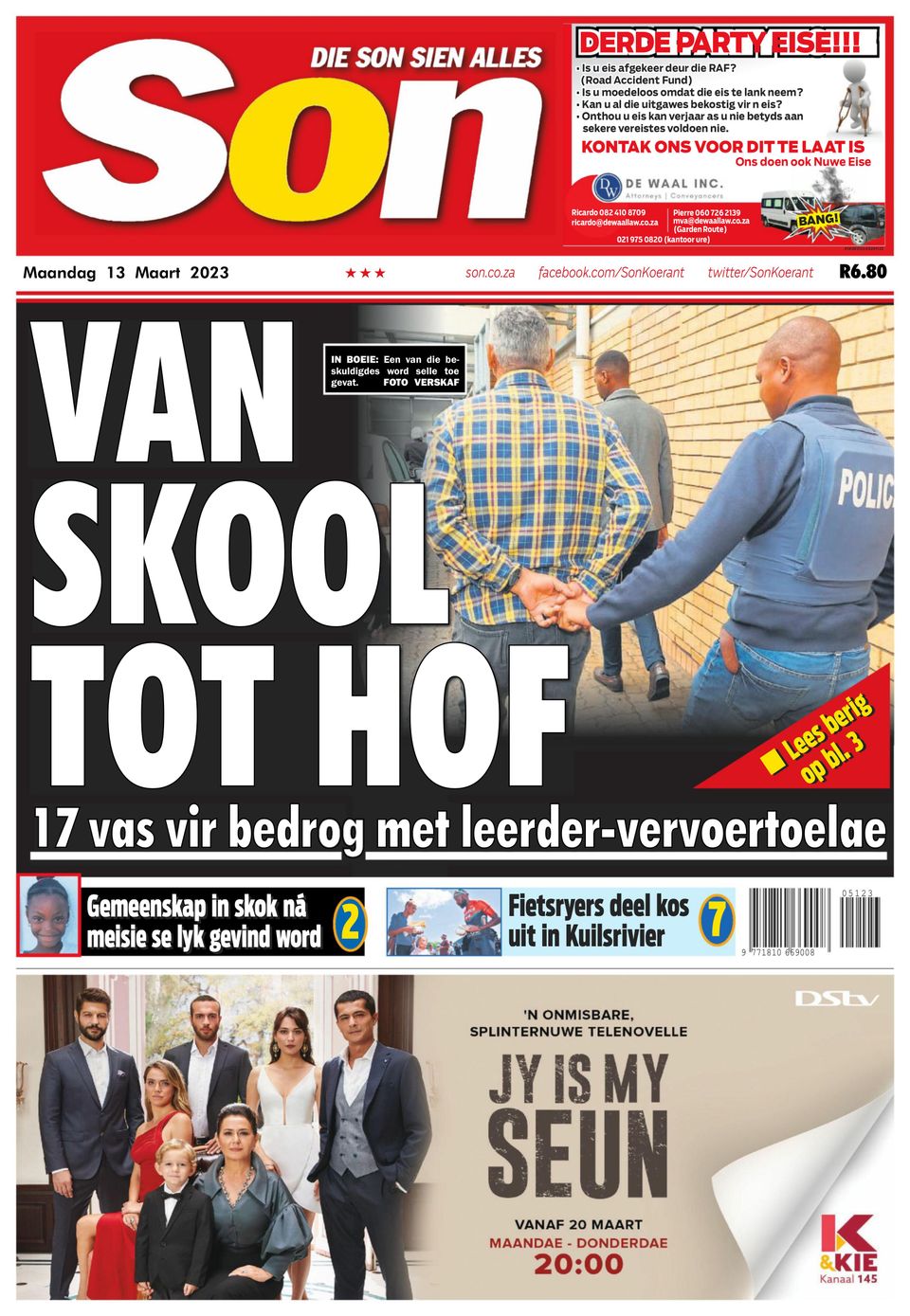 Die Son-March 13, 2023 Newspaper - Get your Digital Subscription