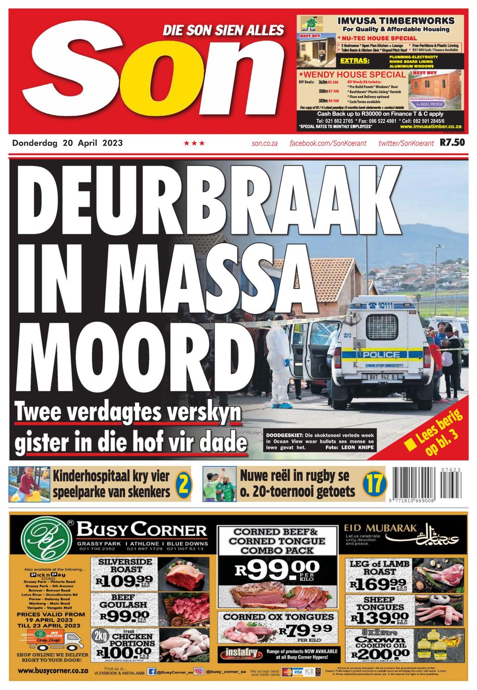 Die Son-April 20, 2023 Newspaper - Get your Digital Subscription