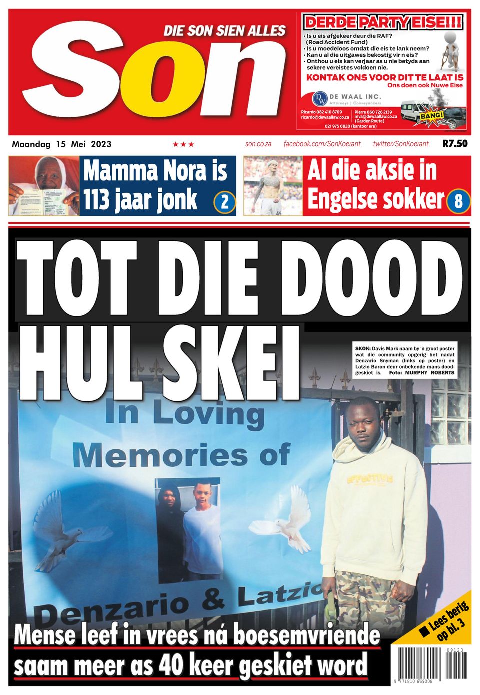Die Son-May 15, 2023 Newspaper - Get your Digital Subscription