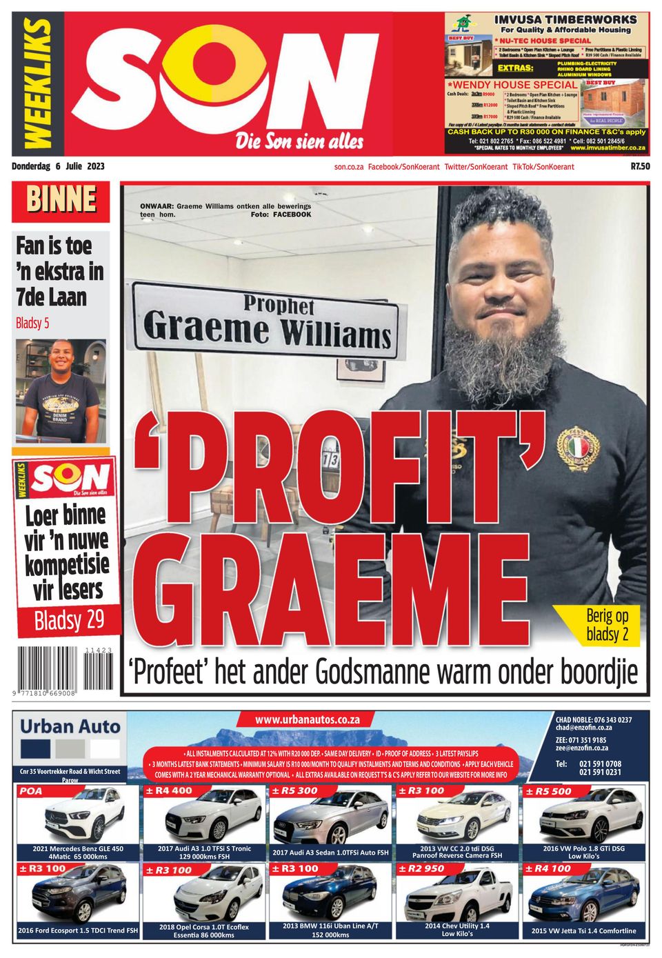 Die Son-July 07, 2023 Newspaper - Get your Digital Subscription