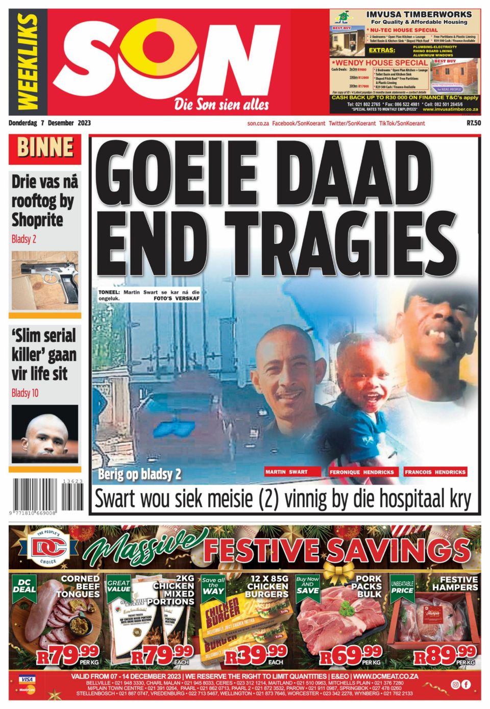 Get digital access to Die Son - December 07, 2023 issue | Magzter.com
