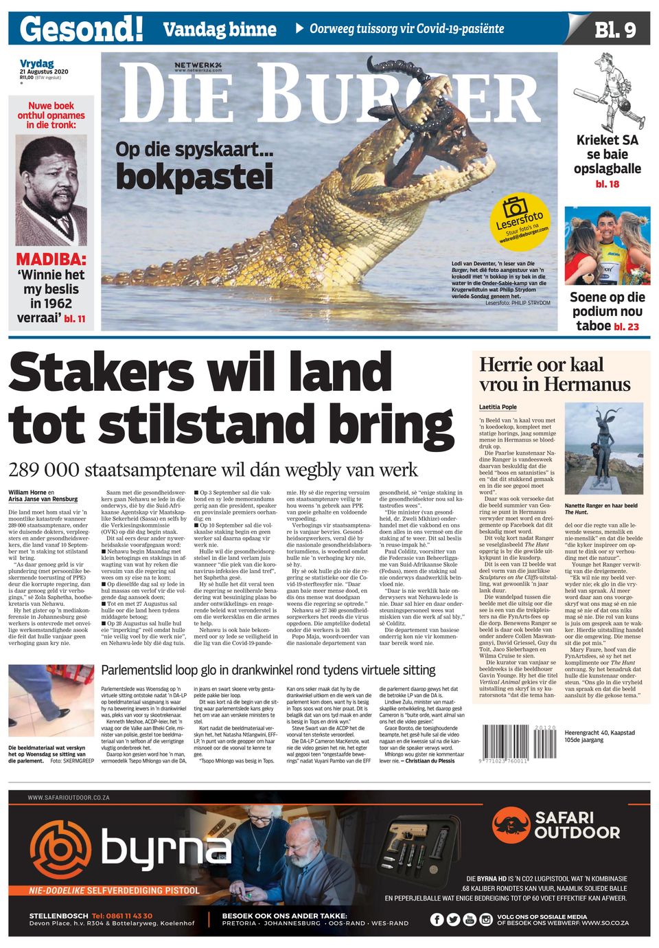 Get digital access to Die Burger - August 21, 2020 issue | Magzter.com