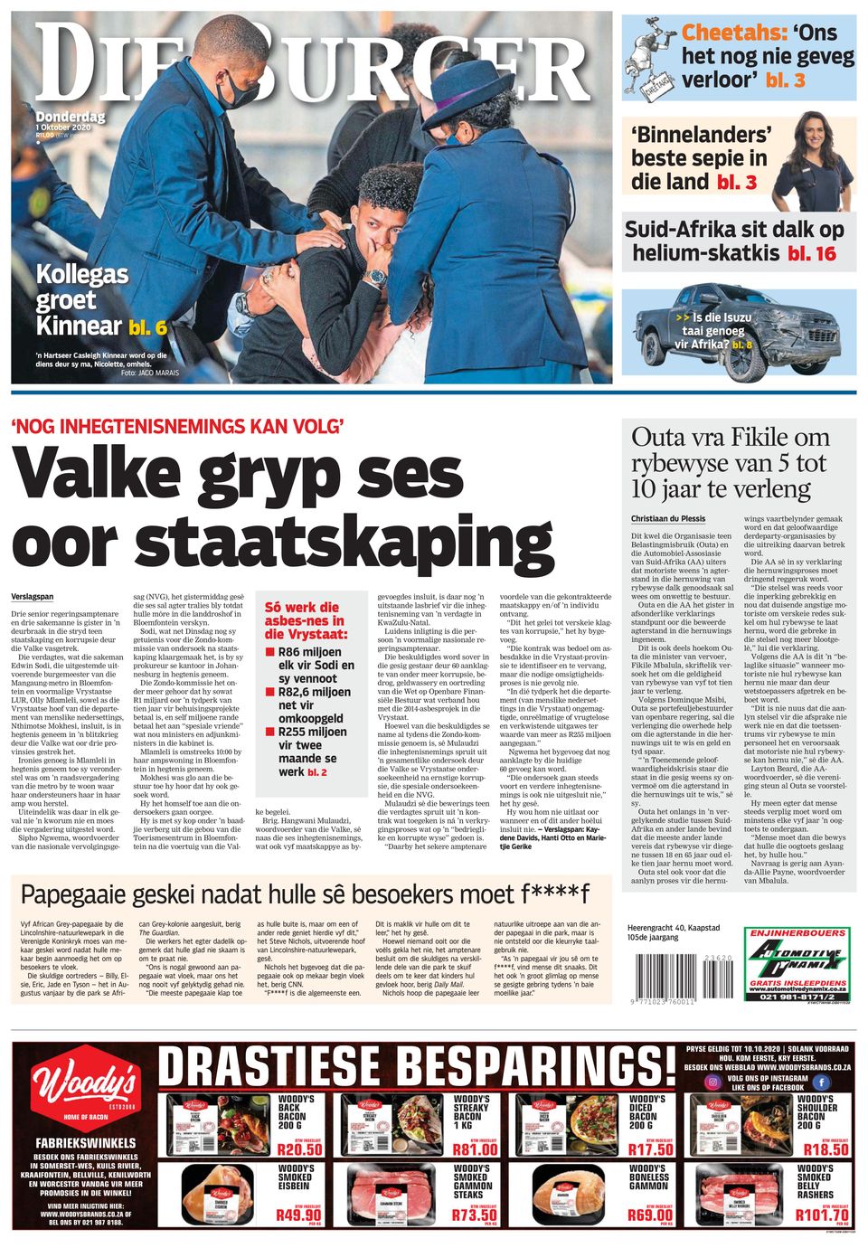 Get digital access to Die Burger - October 01, 2020 issue | Magzter.com