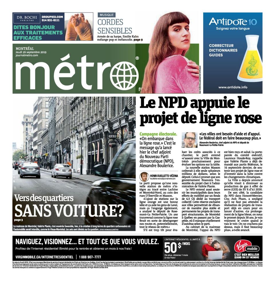 Get digital access to Journal Metro - September 26, 2019 issue ...