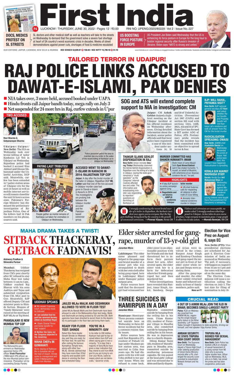 Get digital access to First India Lucknow Newspaper | Magzter.com
