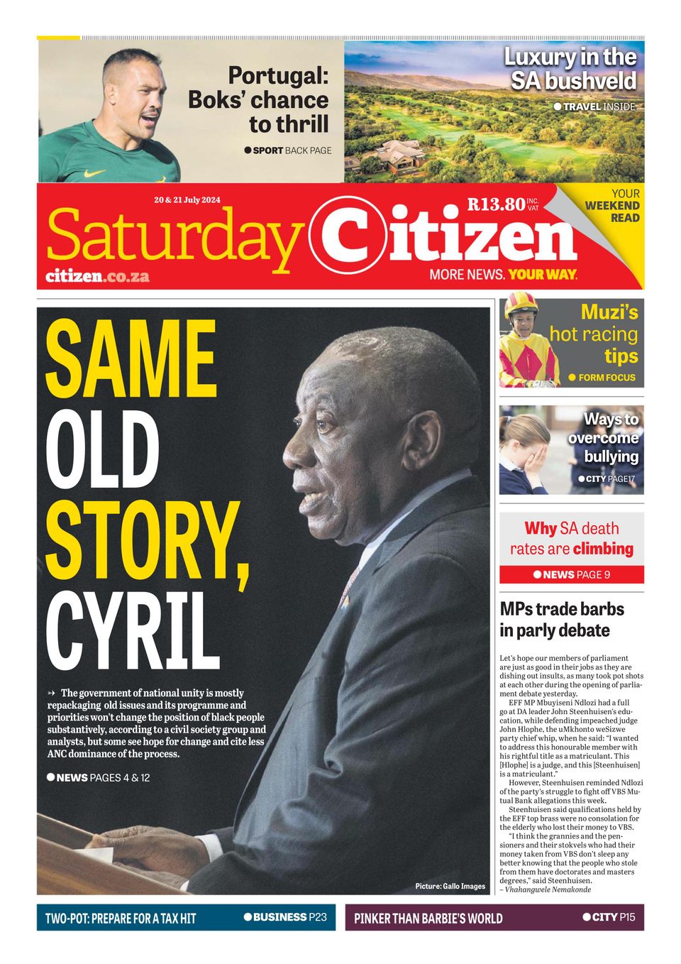 Get digital access to The Citizen - July 20, 2024 issue | Magzter.com