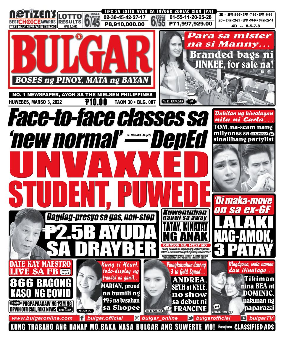 Get digital access to Bulgar Newspaper/Tabloid - March 03, 2022 issue ...