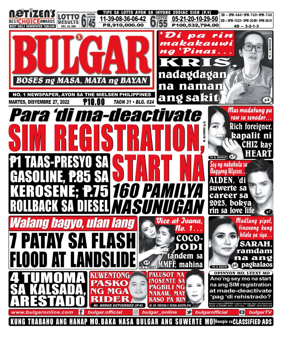 Get digital access to Bulgar Newspaper/Tabloid - December 27, 2022 ...