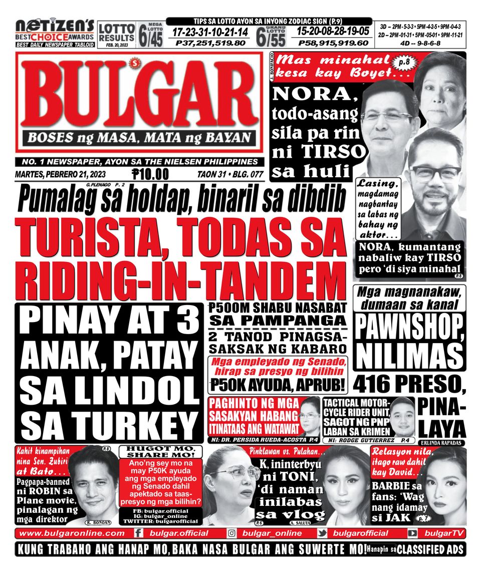 Get digital access to Bulgar Newspaper/Tabloid - February 21, 2023 ...
