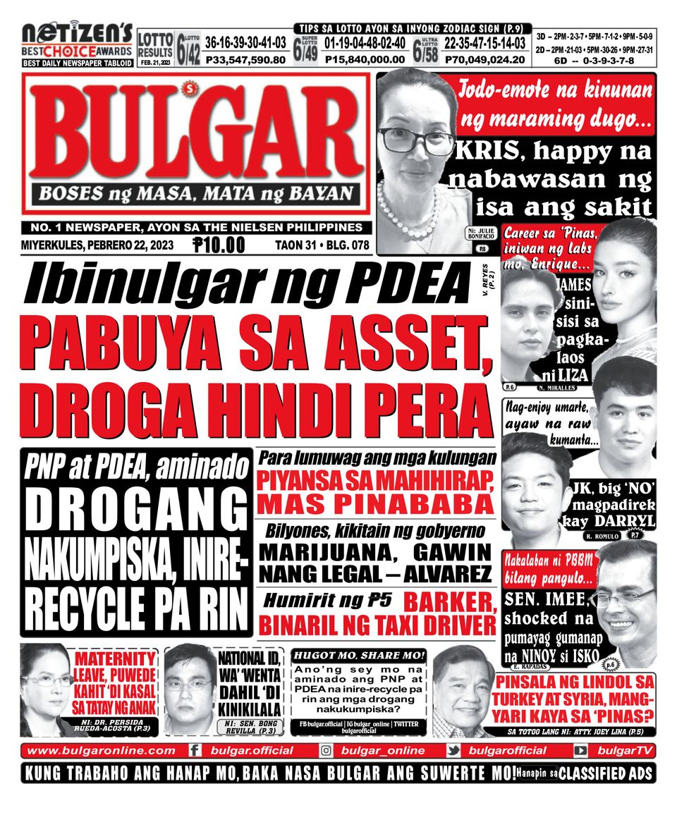 Bulgar Newspaper/Tabloid-February 22, 2023 Newspaper