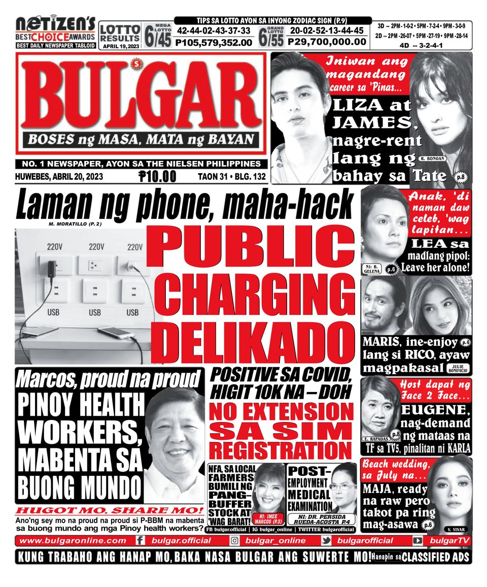 Bulgar Newspaper/Tabloid-April 20, 2023 Newspaper