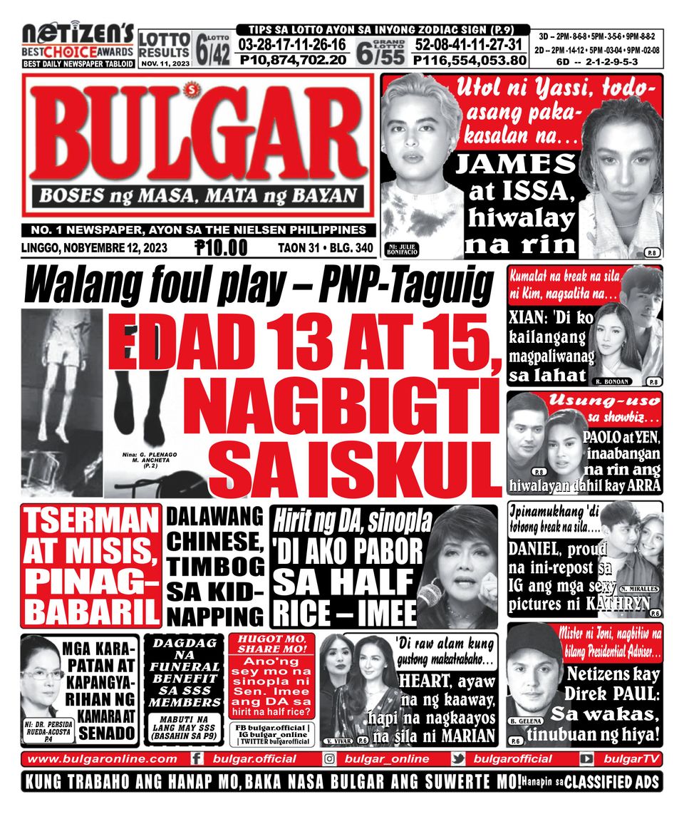 Get digital access to Bulgar Newspaper/Tabloid - November 12, 2023 ...