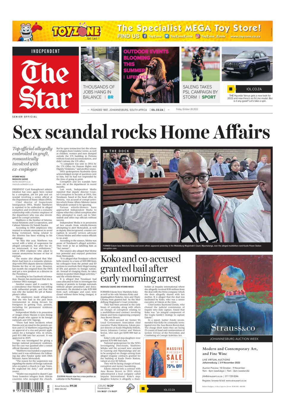 The Star-October 28, 2022 Newspaper - Get your Digital Subscription