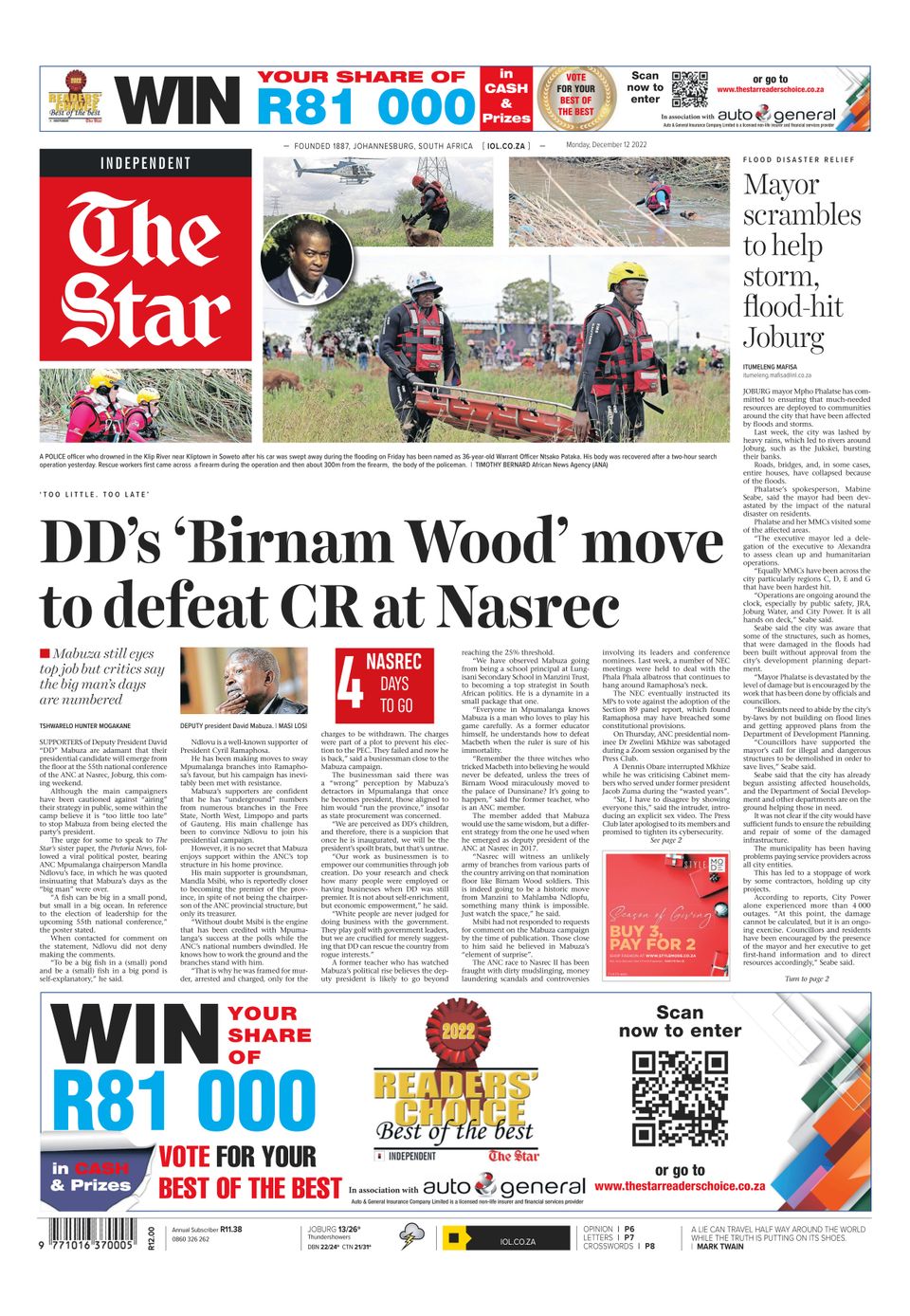 The Star-December 12, 2022 Newspaper - Get your Digital Subscription