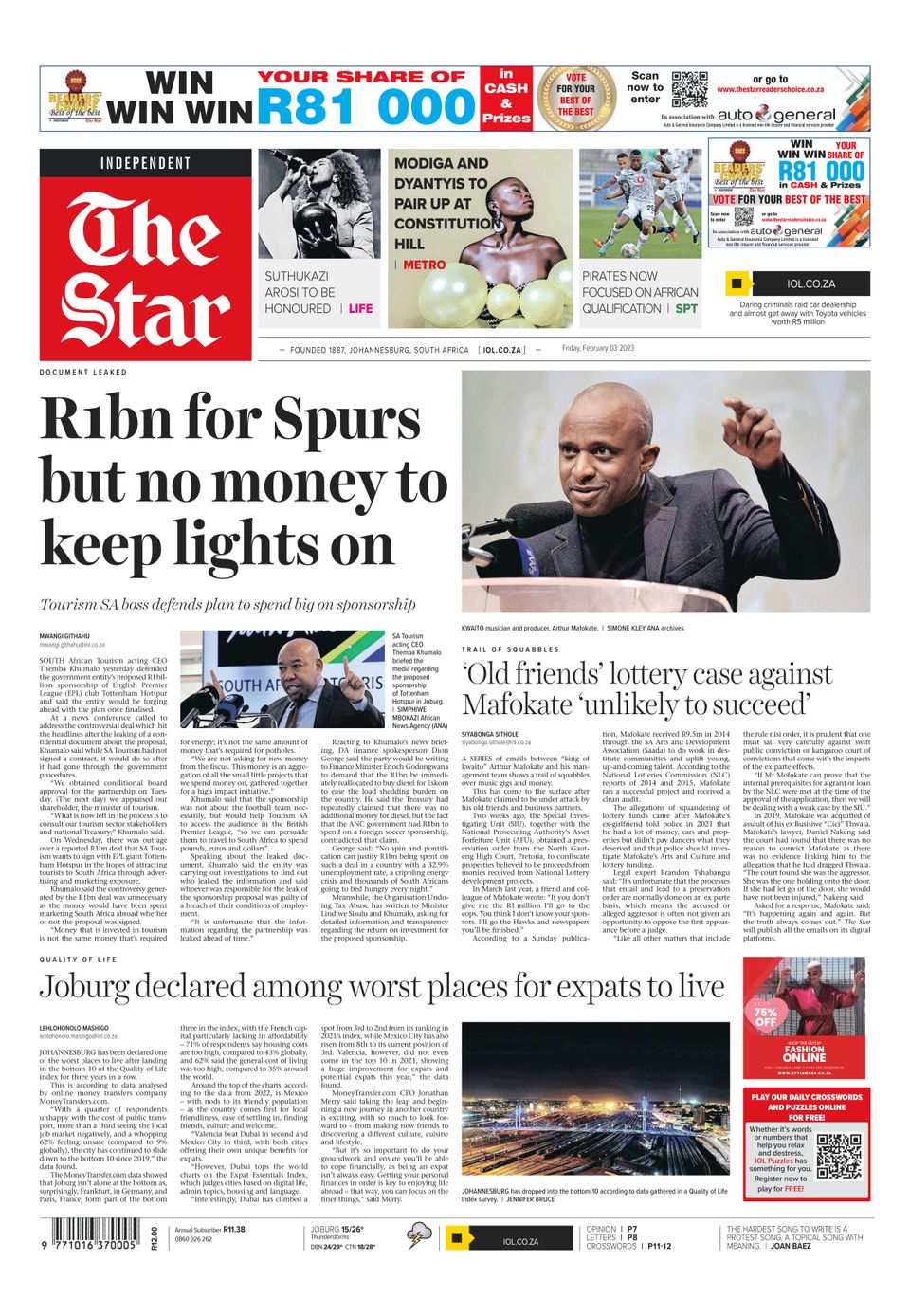 The Star-February 03, 2023 Newspaper - Get your Digital Subscription