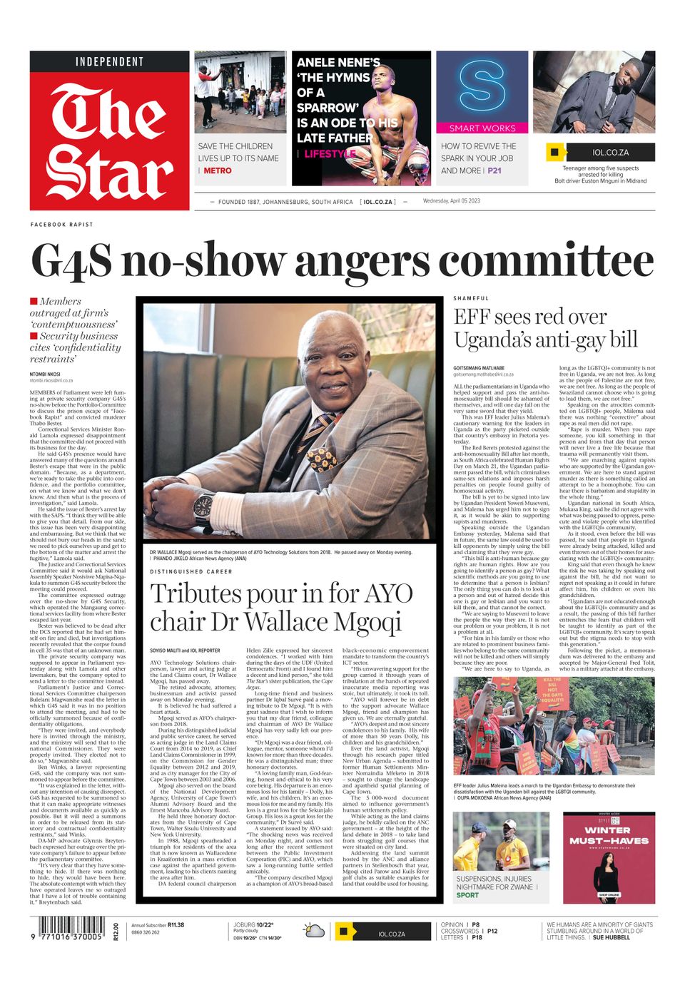 The Star-April 05, 2023 Newspaper - Get your Digital Subscription