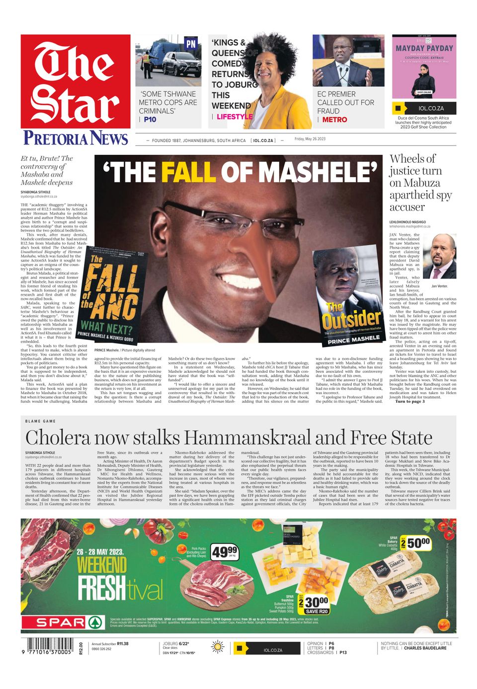 The Star Newspaper Front Page
