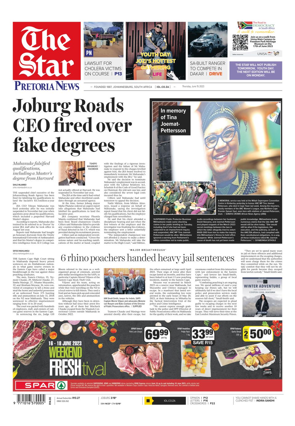 The Star-June 15, 2023 Newspaper - Get your Digital Subscription