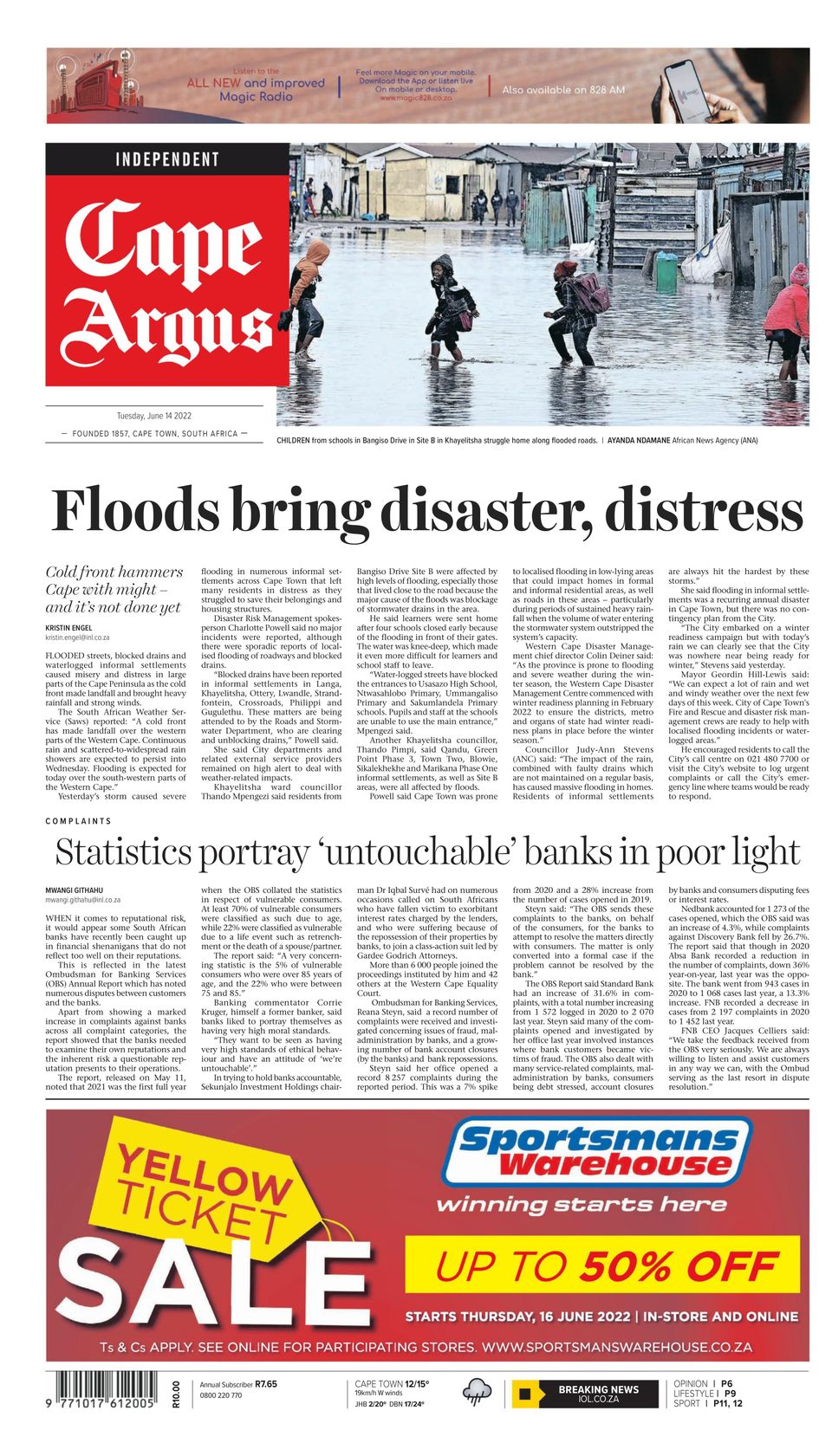 Get digital access to Cape Argus - June 14, 2022 issue | Magzter.com