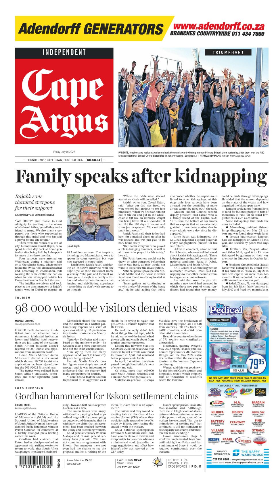 Cape Argus Newspaper - Get your Digital Subscription