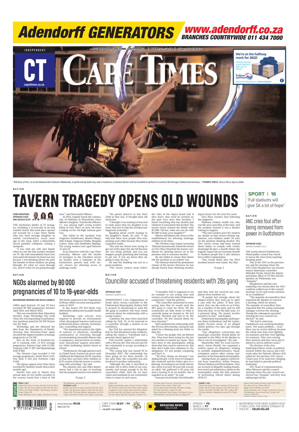 Cape Times Newspaper - Get your Digital Subscription