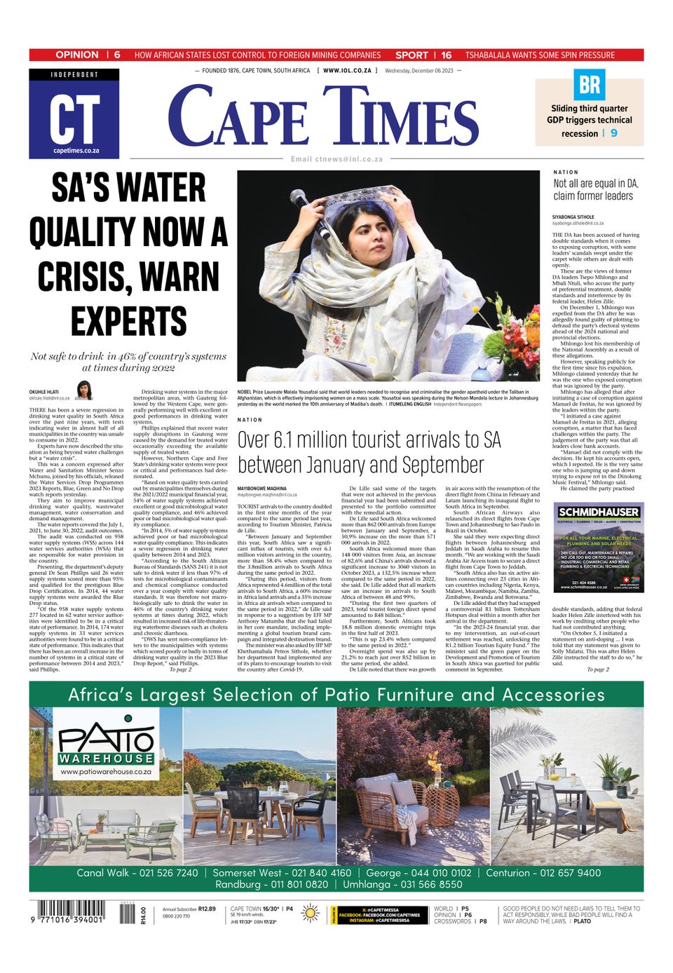 Get digital access to Cape Times - December 06, 2023 issue | Magzter.com