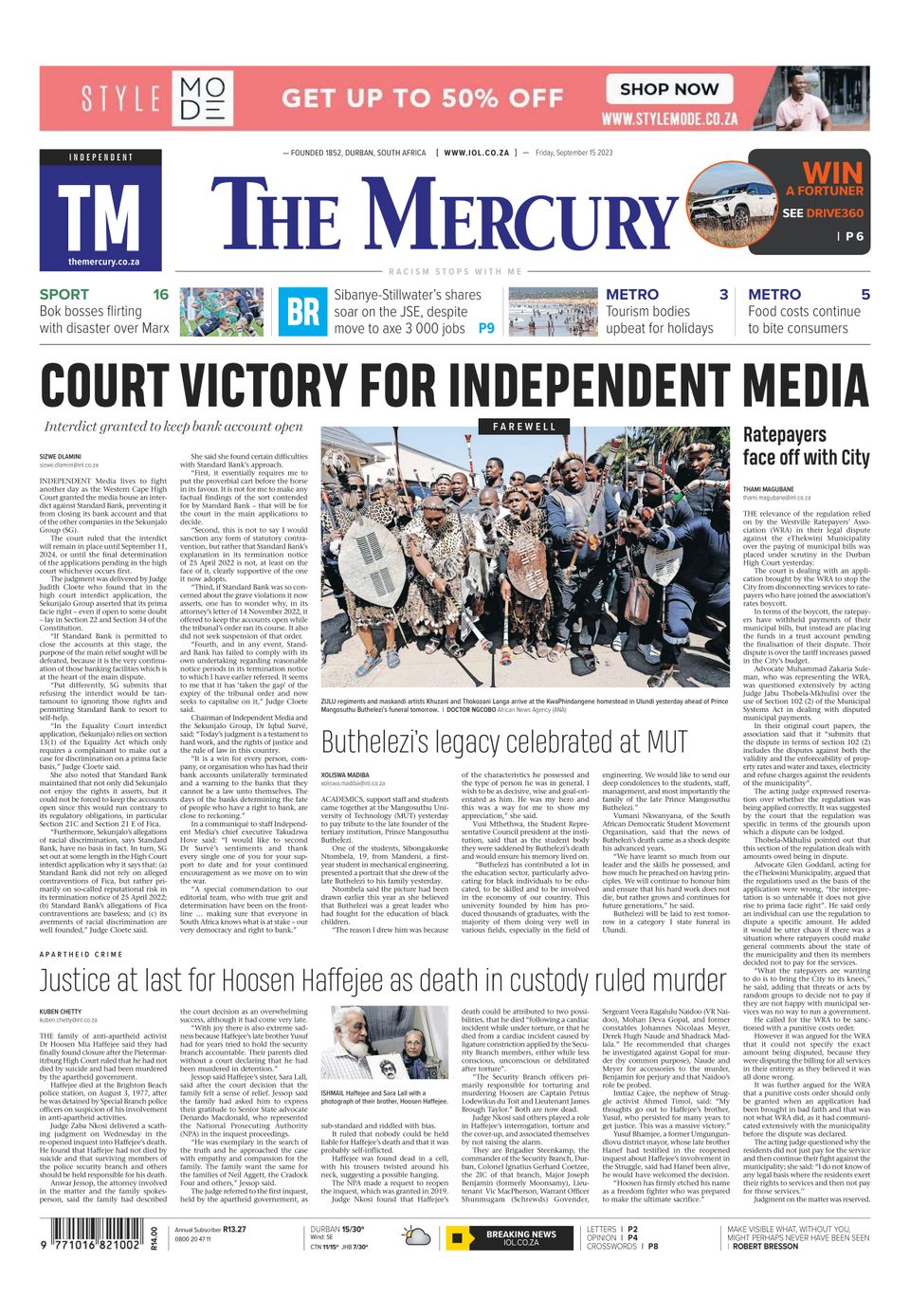 Get digital access to The Mercury - September 15, 2023 issue | Magzter.com