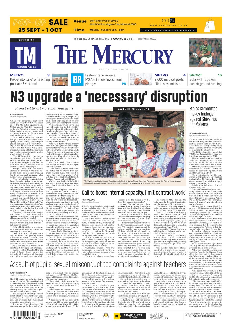 Get digital access to The Mercury - October 03, 2023 issue | Magzter.com