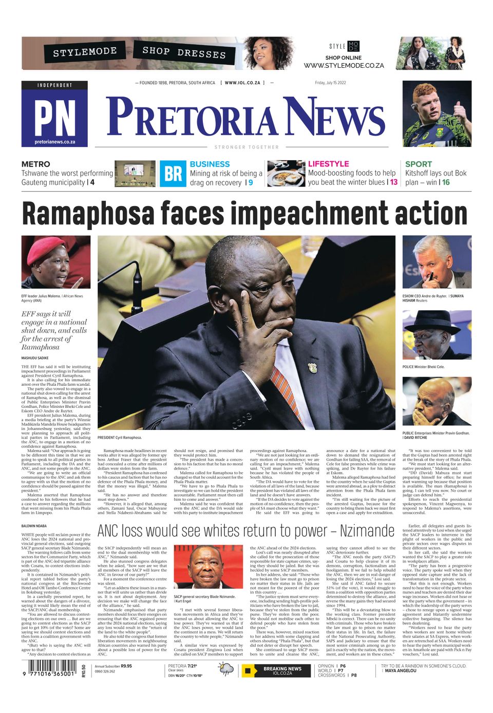 Pretoria News Newspaper - Get your Digital Subscription