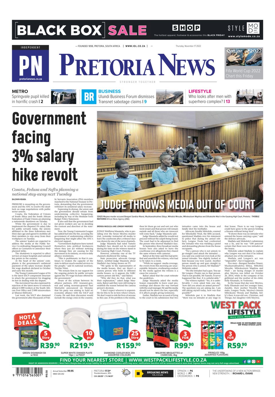Get digital access to Pretoria News - November 17, 2022 issue | Magzter.com
