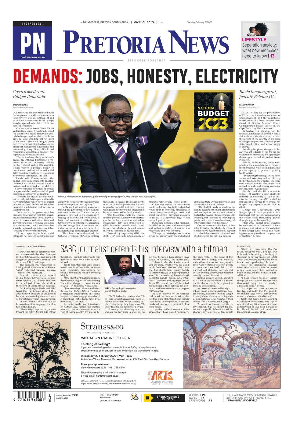 Pretoria News-February 21, 2023 Newspaper - Get your Digital Subscription