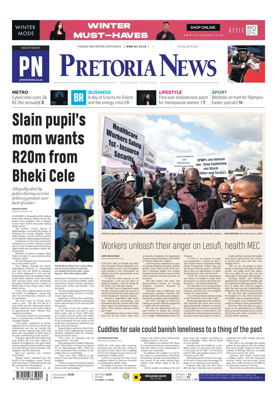 Pretoria News-April 06, 2023 Newspaper - Get your Digital Subscription