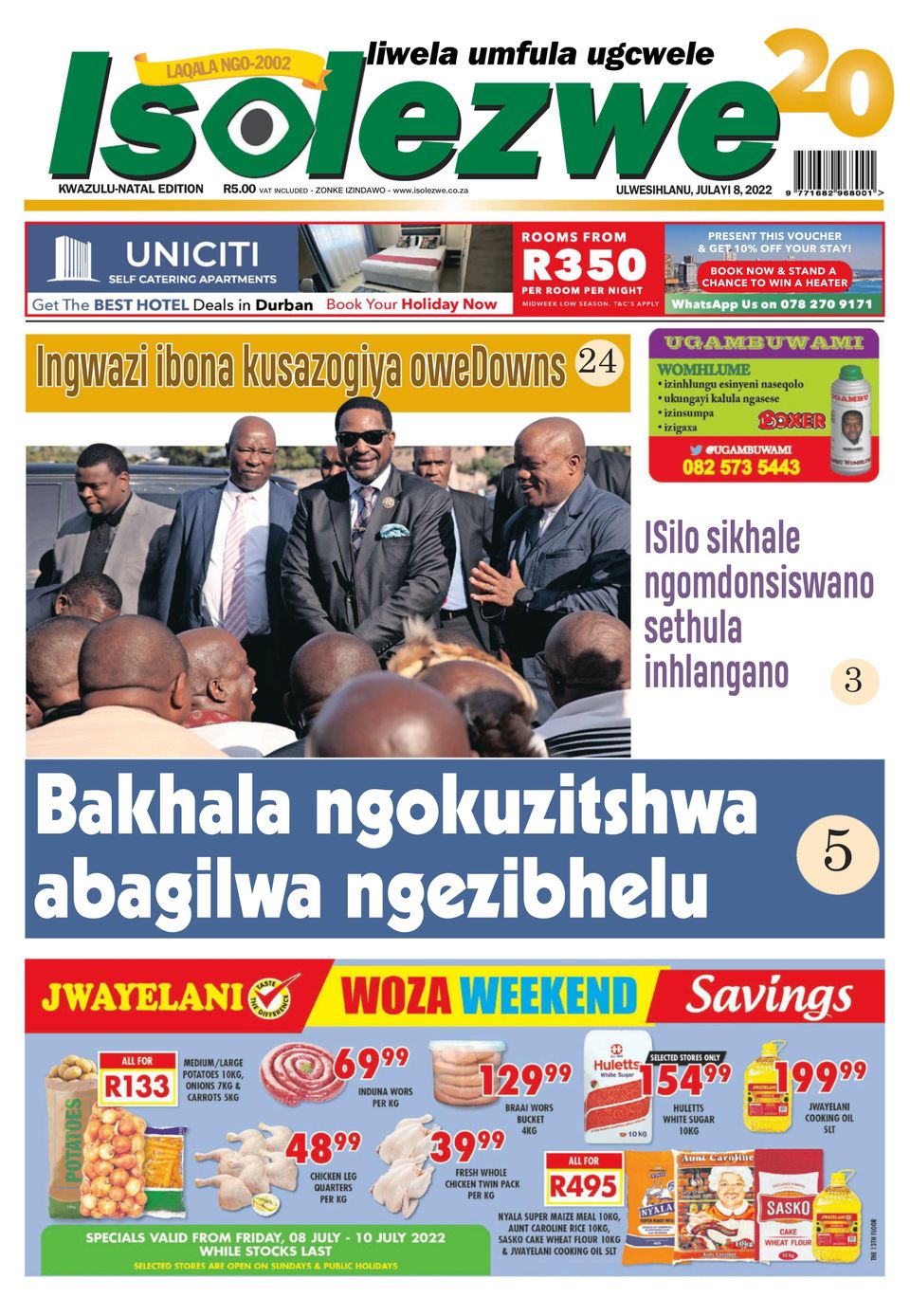 Get digital access to Isolezwe - July 08, 2022 issue | Magzter.com