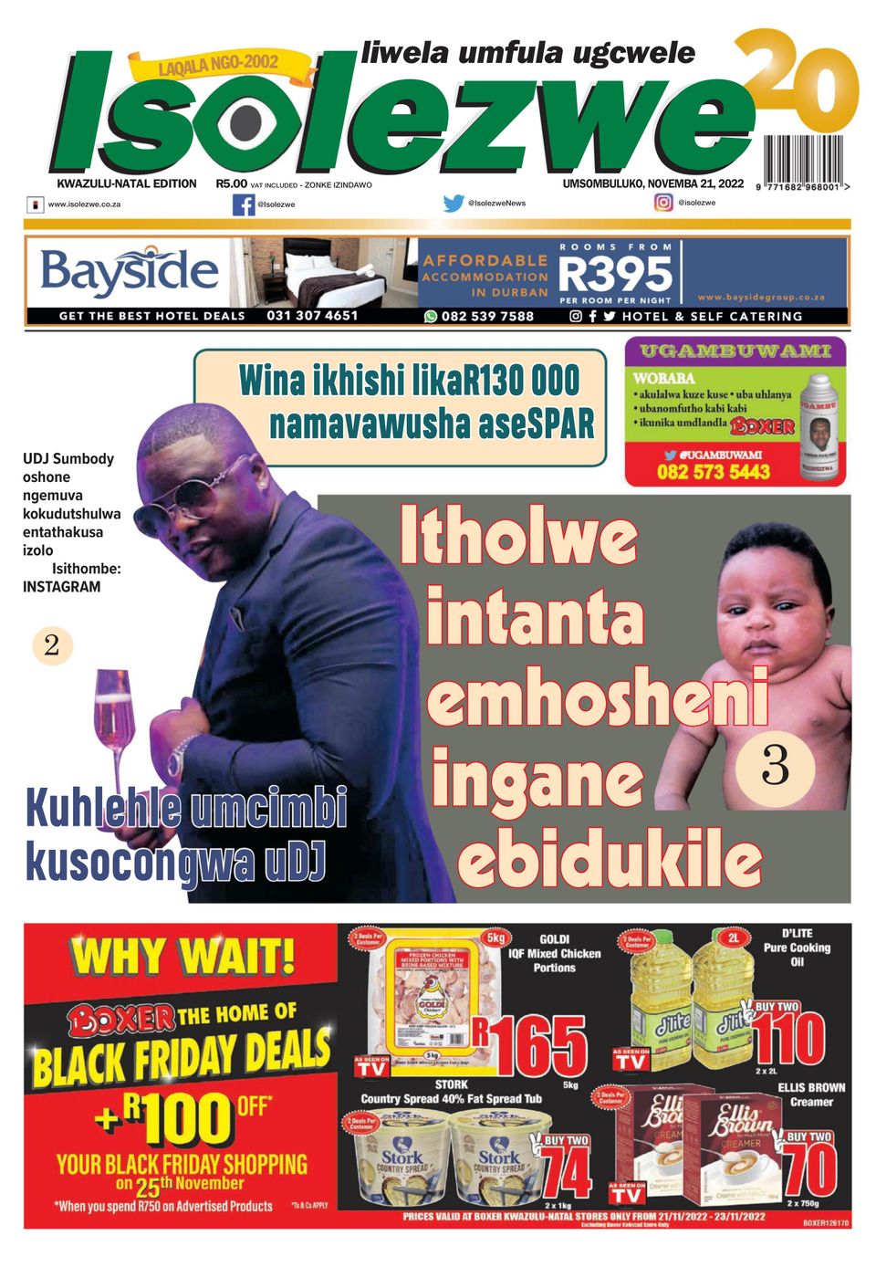 Get digital access to Isolezwe - November 21, 2022 issue | Magzter.com