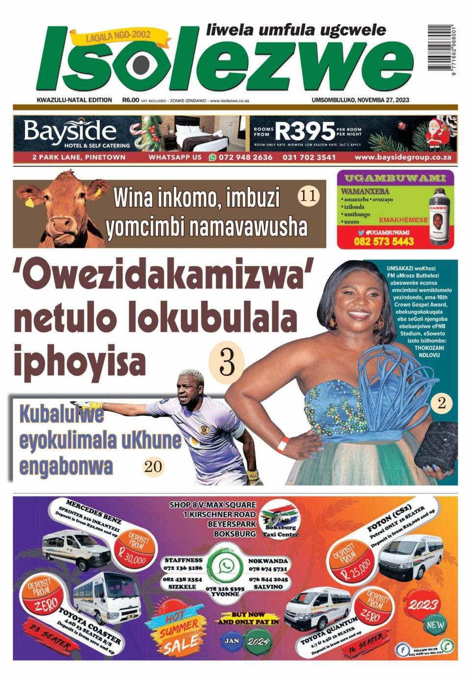 Get digital access to Isolezwe - November 27, 2023 issue | Magzter.com