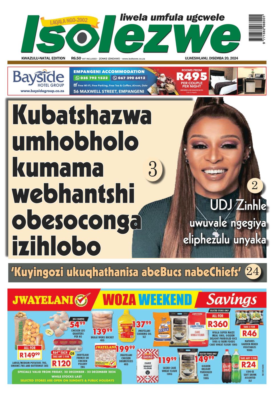 Get digital access to Isolezwe - December 20, 2024 issue | Magzter.com