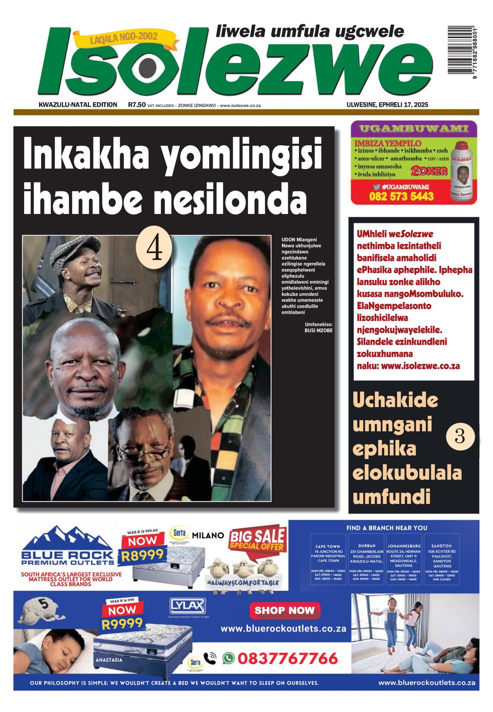 Get digital access to Isolezwe - April 17, 2025 issue | Magzter.com
