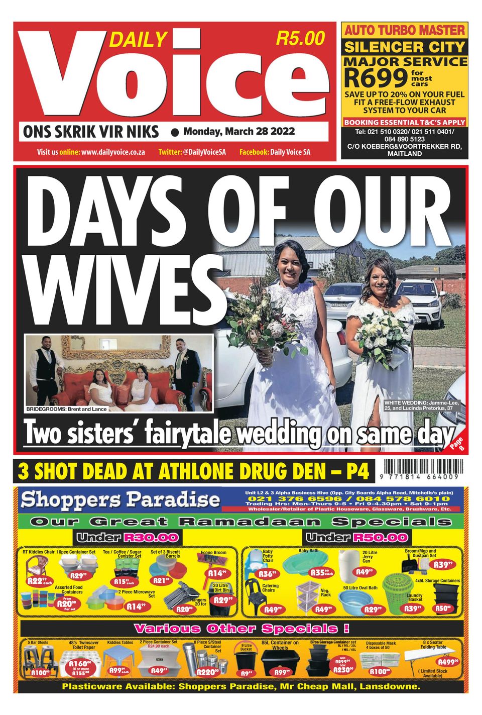 Daily Voice-March 28, 2022 Newspaper - Get your Digital Subscription
