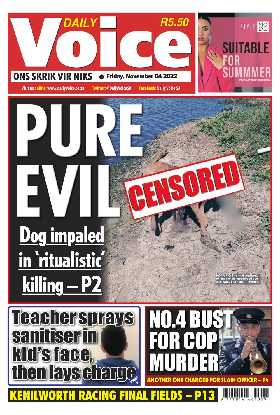 Daily Voice-November 04, 2022 Newspaper - Get your Digital Subscription